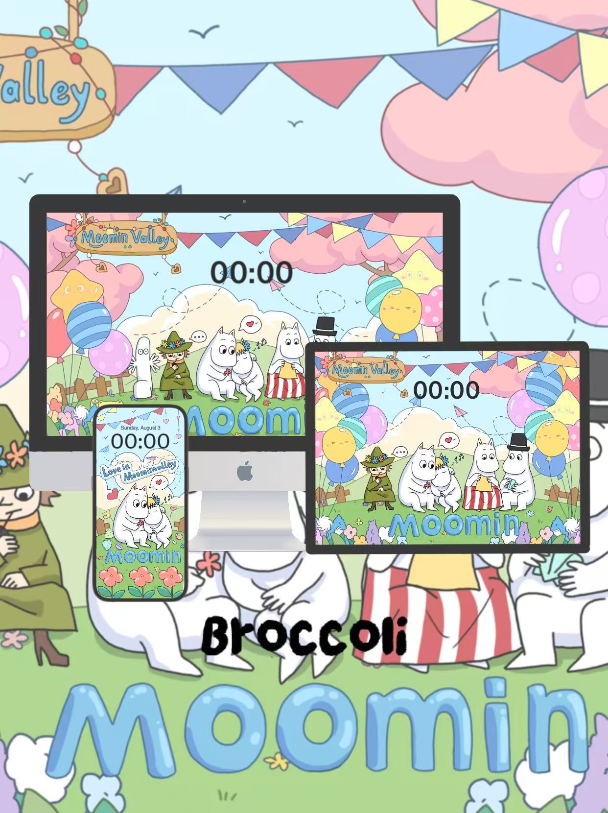 Moomin: affectionate times in Moominvalley 🏡Phone / ipad / pc wallpape ...