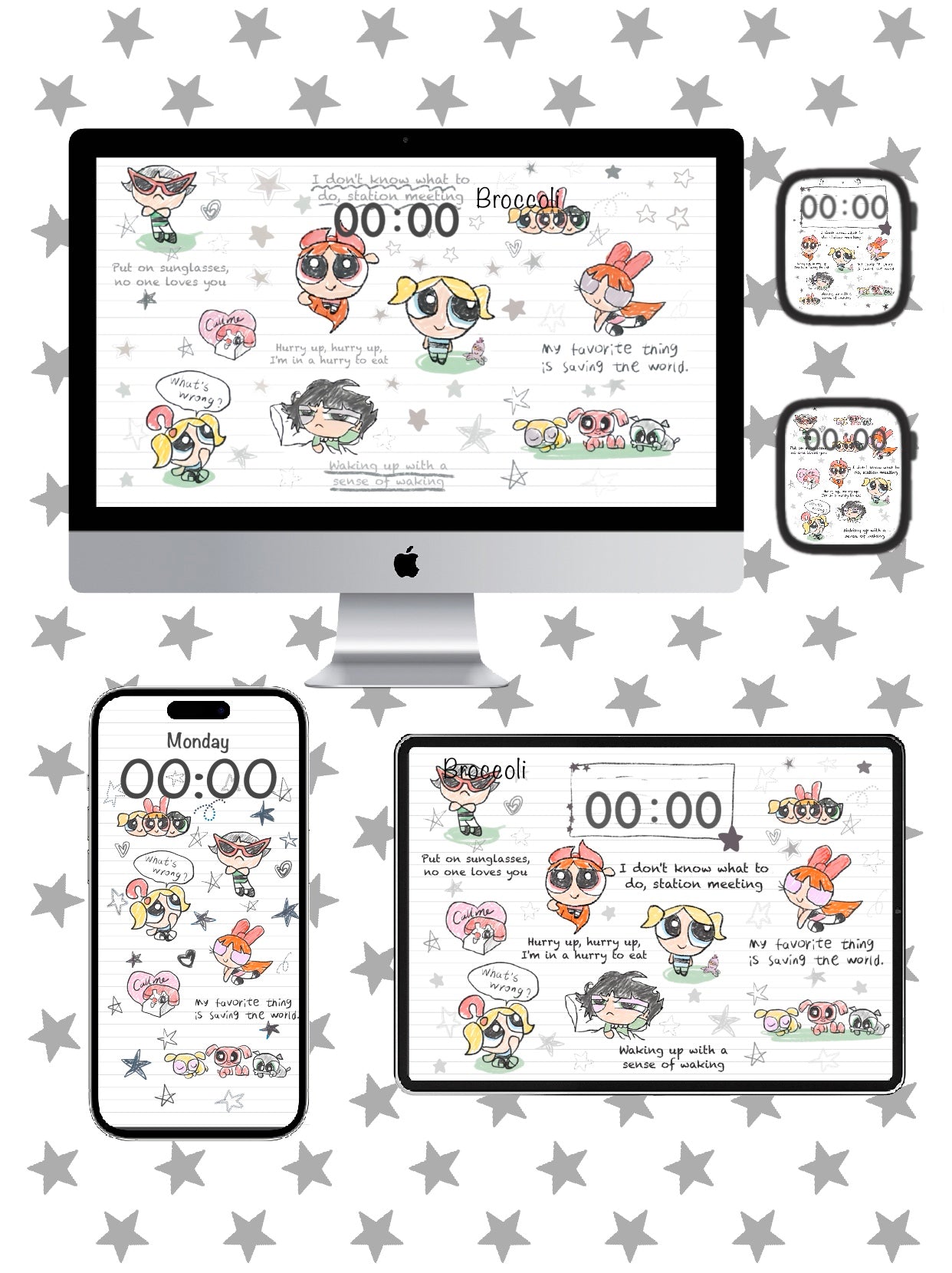 Powerpuff Girls 📔 Light Mode Phone / ipad / pc /iwatch wallpaper（67 ...