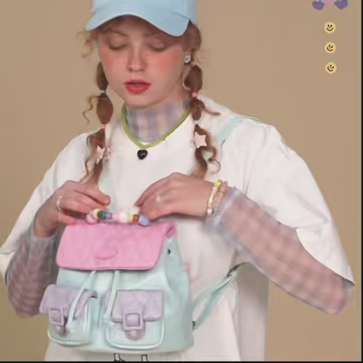 Cute girly tiffany blue backpack – Broccoli